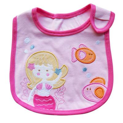 China Cotton Baby Bibs Waterproof 28x19cm Infant Feeding Saliva Towel Bibs OEM Custom for sale