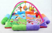 China Baby Activity Gym Mat 90x90x60cm Customized Infant Play Mat with Soft Foam and Toys for sale