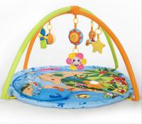 China Sea Animal Baby Play Gym 90x90x60cm Soft Foam Toddler Activity Mat with Hanging Toys for sale