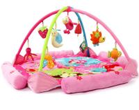 China Pink Flower Baby Play Gym and Activity Mat 90x90cm Soft Foam Toddler Toy for sale