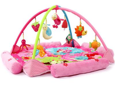 China Pink Flower Baby Play Gym and Activity Mat 90x90cm Soft Foam Toddler Toy for sale
