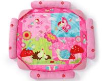 China Pink Flower Baby Play Gym and Activity Mat 90x90cm Soft Foam Toddler Toy for sale