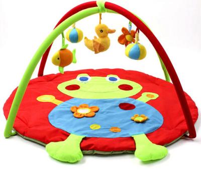 China Custom Baby Activity Gym 90x90cm Soft Foam Play Mat with Hanging Toys for Infant Development for sale