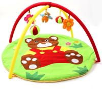China Panda Soft Cotton Baby Play Gym 90x90x60cm with Hanging Toys and Melodies for sale