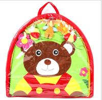 China Panda Soft Cotton Baby Play Gym 90x90x60cm with Hanging Toys and Melodies for sale