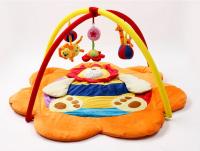 China Orange Lion Baby Play Gym 120x120x60cm Musical Activity Mat with Soft Foam Floor Toys for sale