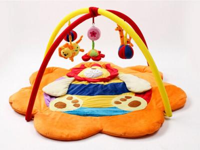 China Orange Lion Baby Play Gym 120x120x60cm Musical Activity Mat with Soft Foam Floor Toys for sale