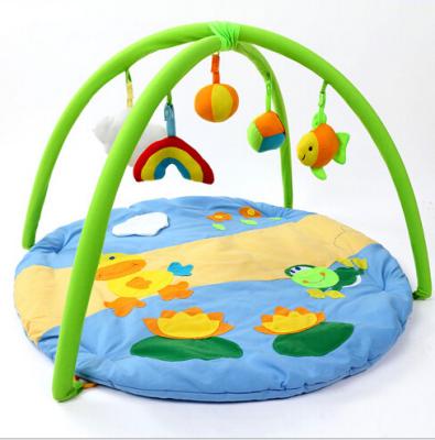 China Baby Play Gym Mat 90x90x60cm Soft Foam Activity Toy with Hanging Toys for Toddlers for sale