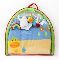 China Baby Play Gym Mat 90x90x60cm Soft Foam Activity Toy with Hanging Toys for Toddlers for sale