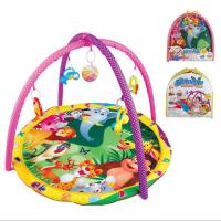 China Forest Animal Baby Play Gym Mat with Soft Foam Floor 90x90cm Toddler Activity Toy for sale