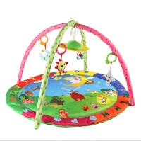 China Forest Animal Baby Play Gym Mat with Soft Foam Floor 90x90cm Toddler Activity Toy for sale