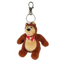 China Custom Masha Plush Bear Keychain Toy 12cm Eco-Friendly Soft Fleece Stuffed Animal for sale