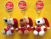 China Small Hanging Teddy Bear Pendant Stuffed Keychain Plush Toy 12cm OEM for sale