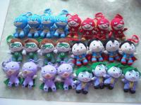 China Fashion Small Superman and Batman keychain Stuffed Plush Toys For Christmas Promotion for sale