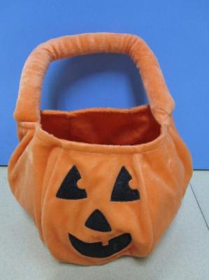 China Custom Orange Halloween Plush Toys 12 Inch Stuffed Bag for Party Gifts for sale