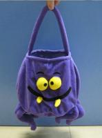 China 30cm Purple Halloween Plush Stuffed Toy Gift Bag for Party 12inch for sale