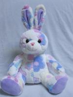 China Rose / Blue Stuffed Easter Bunnies Soft Push Toys Custom Made for sale