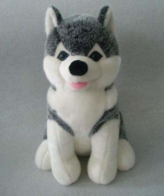 China 12 Inch Soft White Husky Stuffed Animal Custom Plush Toy Eco Friendly 30cm for sale