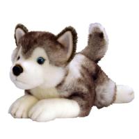 China 12 Inch Soft White Husky Stuffed Animal Custom Plush Toy Eco Friendly 30cm for sale
