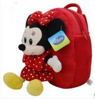 China Disney Minnie Mouse Kids School Backpack 35cm Polyester Baby Girl Bag OEM for sale