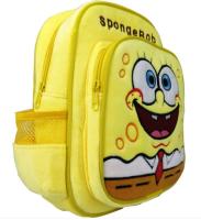 China Custom Sponge Bob Kids School Backpack 35x25x10cm Eco-Friendly Plush Fabric for sale