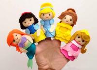 China Custom Disney Princess Felt Finger Puppets 10cm for Promotion Gifts OEM SGS Certified for sale