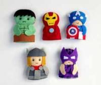 China Custom Felt Finger Puppets 10cm Avengers Toys for Promotion Gifts with CE ASTM Certifications for sale