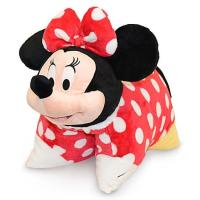 China Disney Minnie Mouse Toddler Pillow 40x45cm Red Polyester Plush Head Cushion for sale
