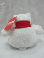 China Coca Cola Polar Bear Stuffed Animal Christmas Plush Toy 16cm Soft Long Pile for sale
