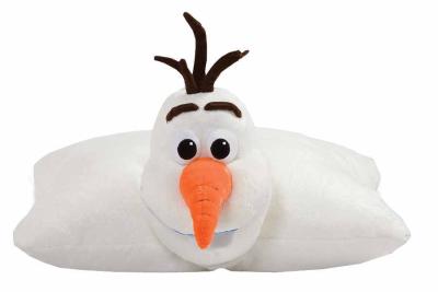 China Custom Disney Frozen Olaf Cushion Pillow 18 inch White Soft Plush OEM for sale