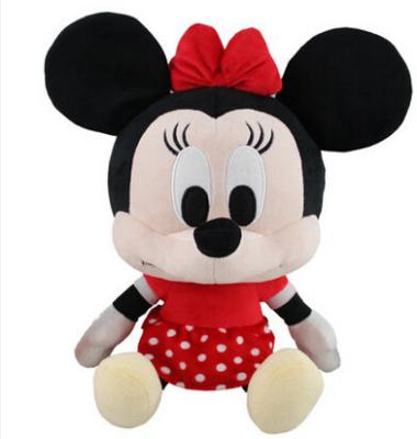China Custom Logo Big Head Minnie Mouse Soft Toy Pink Disney Plush 20cm for sale