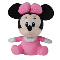 China Custom Logo Big Head Minnie Mouse Soft Toy Pink Disney Plush 20cm for sale