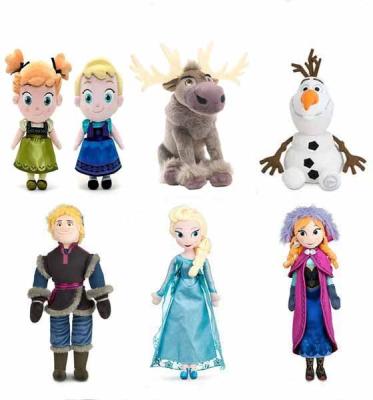 China Disney Frozen Family Full Set Plush Toys 18cm 45cm Soft Stuffed Dolls for Collection for sale
