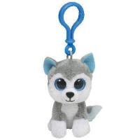 China Custom Husky Dog Plush Toy Keychain 12cm Soft Stuffed Animal Keyring OEM for sale