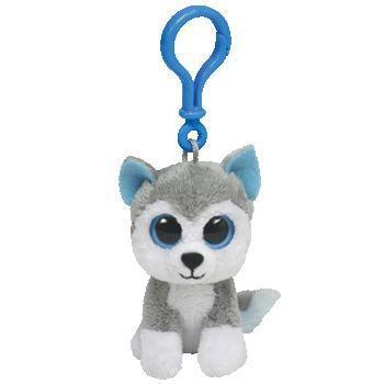 China Custom Husky Dog Plush Toy Keychain 12cm Soft Stuffed Animal Keyring OEM for sale