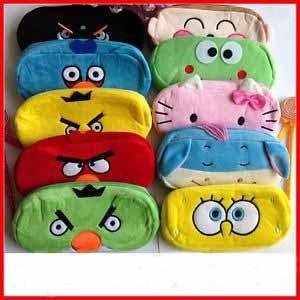 China Custom Plush Pencil Case 18x8x5cm Cartoon Animal Zipper Pouch OEM SGS Certified for sale