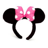 China Disney Minnie Mouse Plush Headband Hat 20cm Soft Ears Bow Costume Accessory for Party for sale
