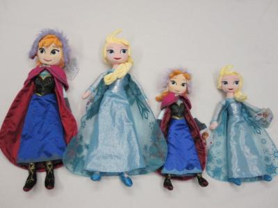 China Disney Frozen 20 inch Ana and Elsa Plush Toys Soft Cartoon Stuffed Doll 50 cm for sale