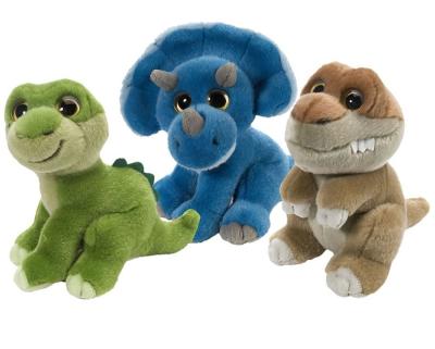 China Custom 15cm Green Blue Grey Dinosaur Dragon Stuffed Plush Toy OEM SGS Certified for sale