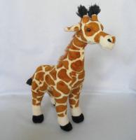 China Custom Brown Giraffe Stuffed Animal Plush Toy 20cm Sitting and Standing Pose OEM for sale