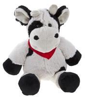 China Customized 20cm White Black Milka Cow Stuffed Plush Toy Polyester Soft Animal Doll for Pet Promotion Gift for sale