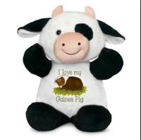 China Customized 20cm White Black Milka Cow Stuffed Plush Toy Polyester Soft Animal Doll for Pet Promotion Gift for sale