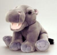 China Custom 25cm Grey Hippo Stuffed Plush Toy Soft Polyester Animal for Promotional Gifts for sale