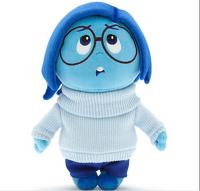 China Disney Inside Out Sadness Plush Toy 28cm Blue Soft Stuffed Doll OEM Custom for sale