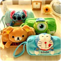 China Frozen Olaf Cartoon Plush Pencil Pouch 20x10x8cm Plush Velboa Animal Zipper Pencil Case for sale