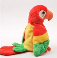 China Educational Interactive Talking Plush Toys Musical Parrot For Festival for sale