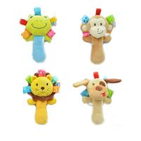China Plush Baby Rattles Toys 25cm Infant Developmental Training Toy OEM Custom Logo for sale