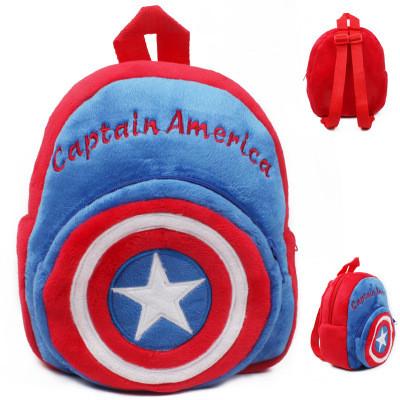 China Captain America Kids School Backpack for Boys 35x25x10cm Blue CE EN71 Certified for sale