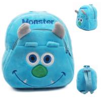 China Monsters University Sulley Kids School Backpack 35x25x10cm Blue Plush CE EN71 for sale