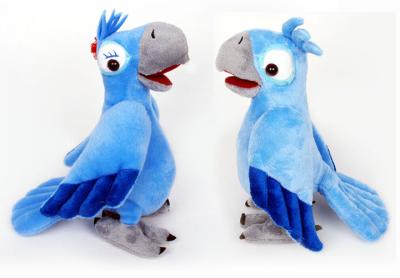 China Rio 2 Blue Boy Jewel Stuffed Cartoon Plush Toy 25cm Polyester for Promotion Gifts for sale